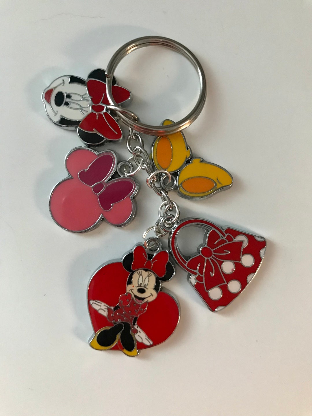 Minnie Mouse Themed Keychain - Etsy