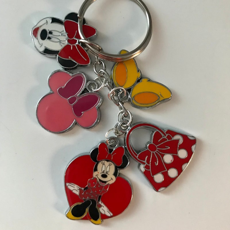 Minnie Mouse Keychain - Etsy