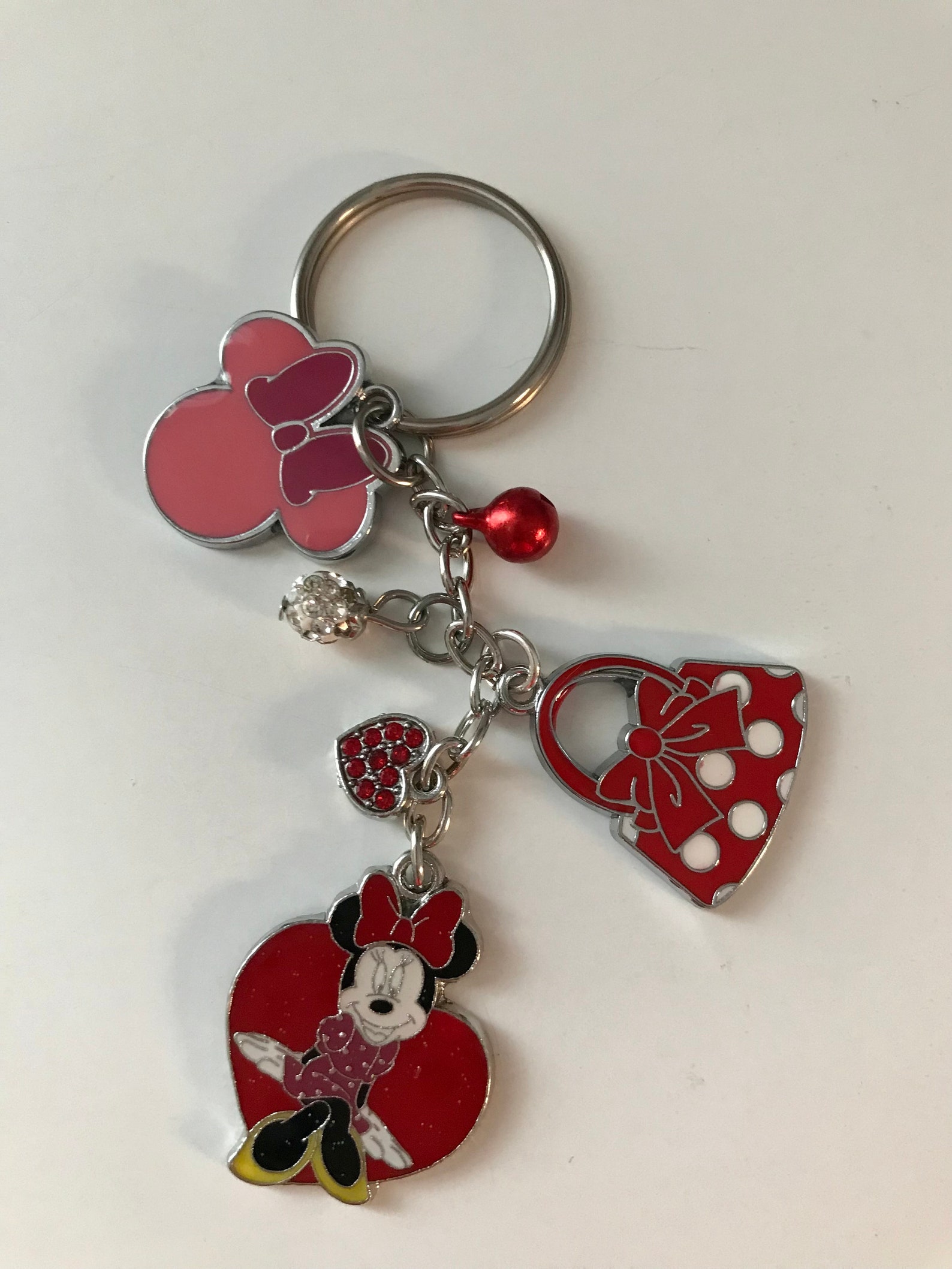 Minnie Mouse Themed Keychain - Etsy