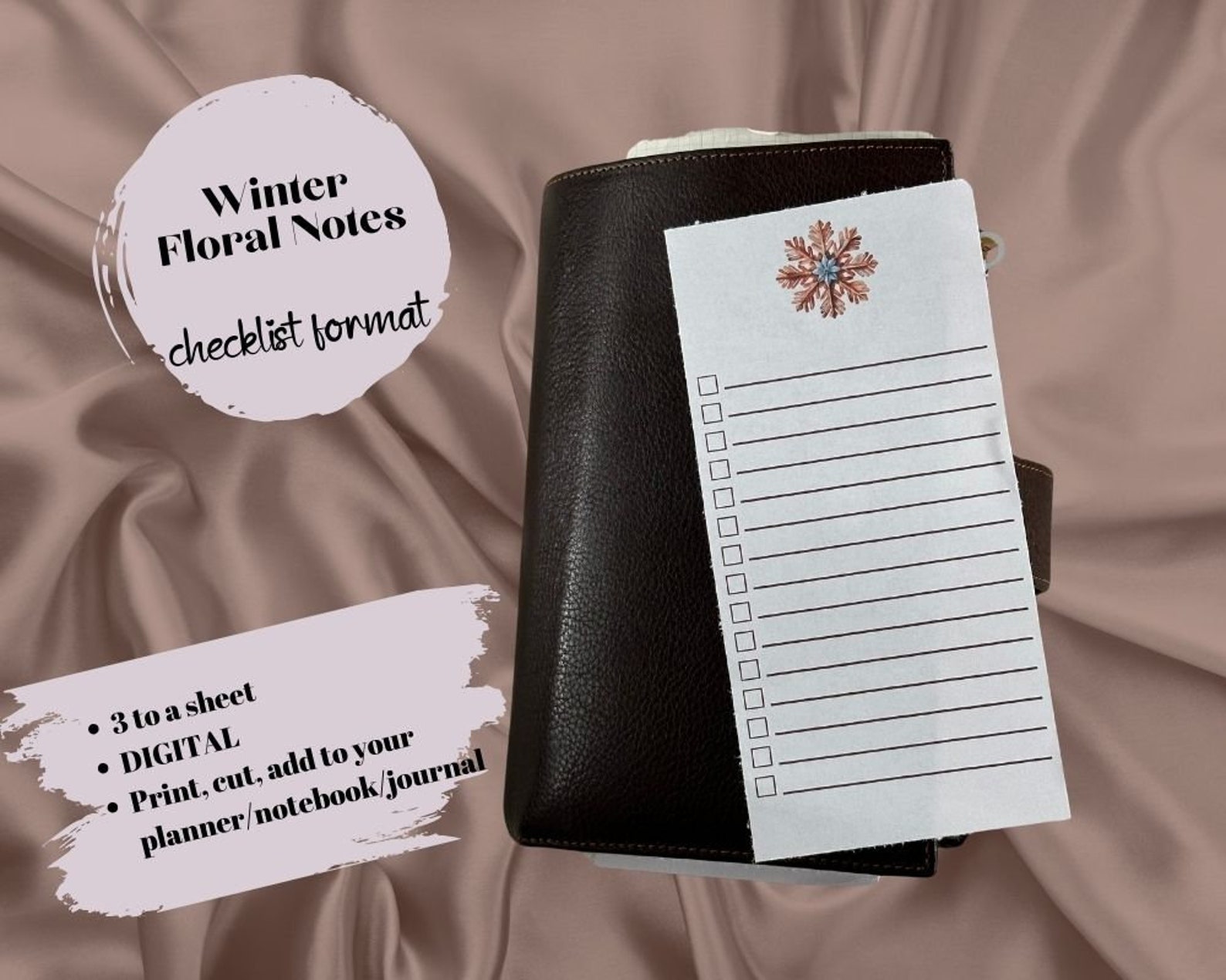 Printable List Paper, Printable Note Paper, Planner Insert, Planner ...