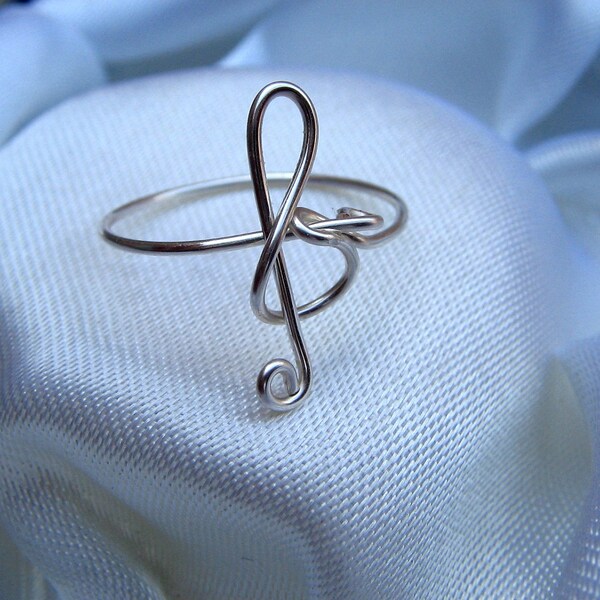 Treble Clef Ring - Etsy