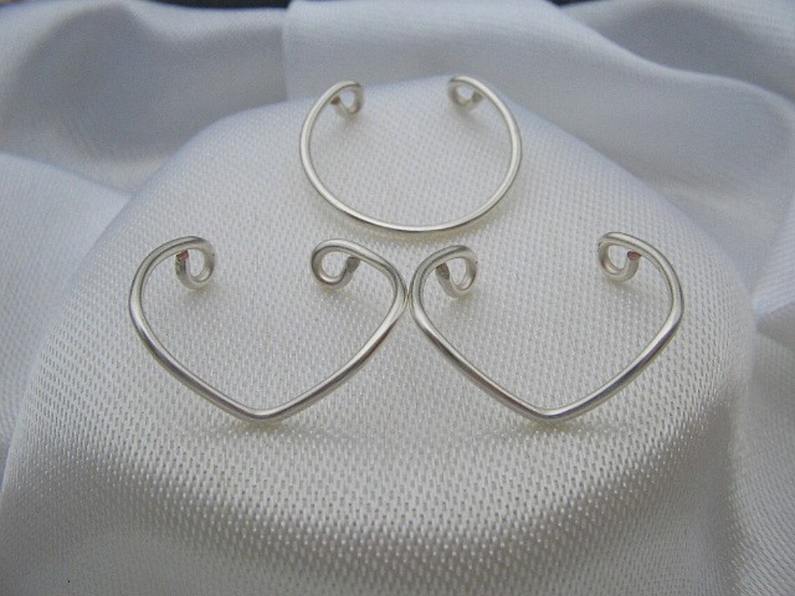Silver Wire Knuckle Ring Adjustable Dainty Ring Set of 3 Many | Etsy