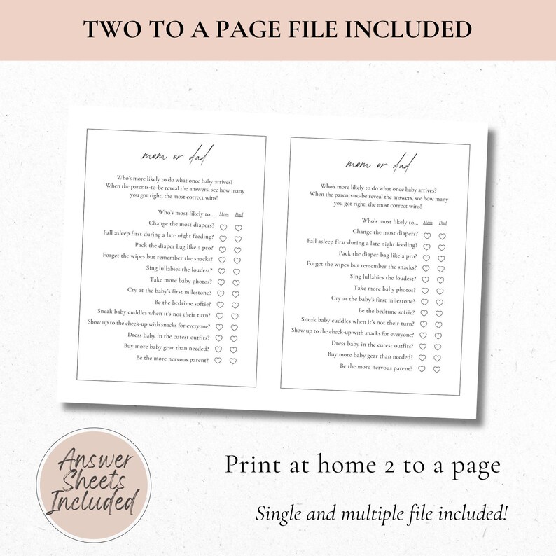 21 Printable Baby Shower Games Bundle, Editable Canva Template, Gender ...