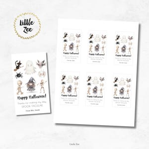 Printable Halloween Gift Tags – Thanks for Making My Day Spook-tacular ...