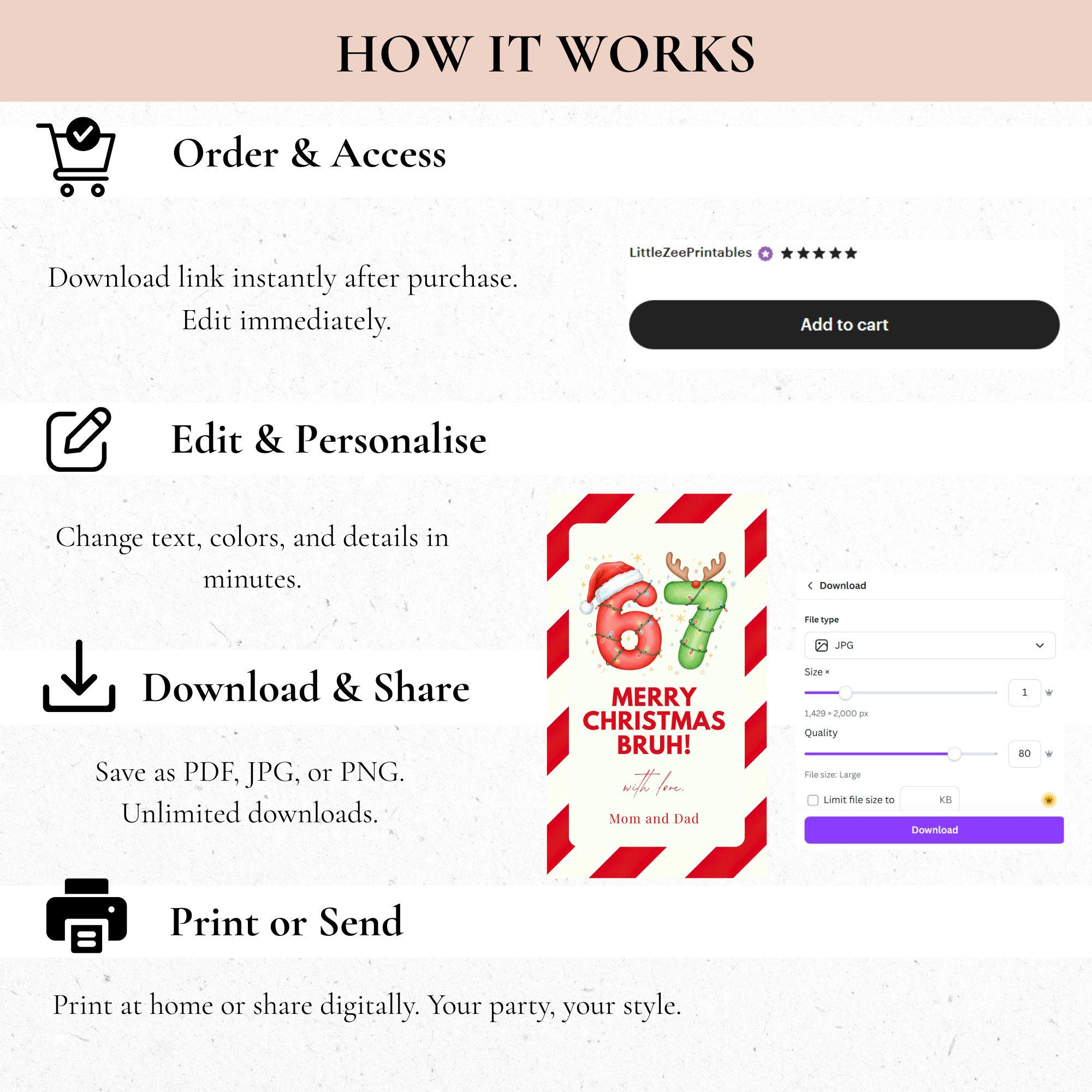 67 Christmas Gift Tag Printable: Funny Teen Gift Label, Editable Canva ...