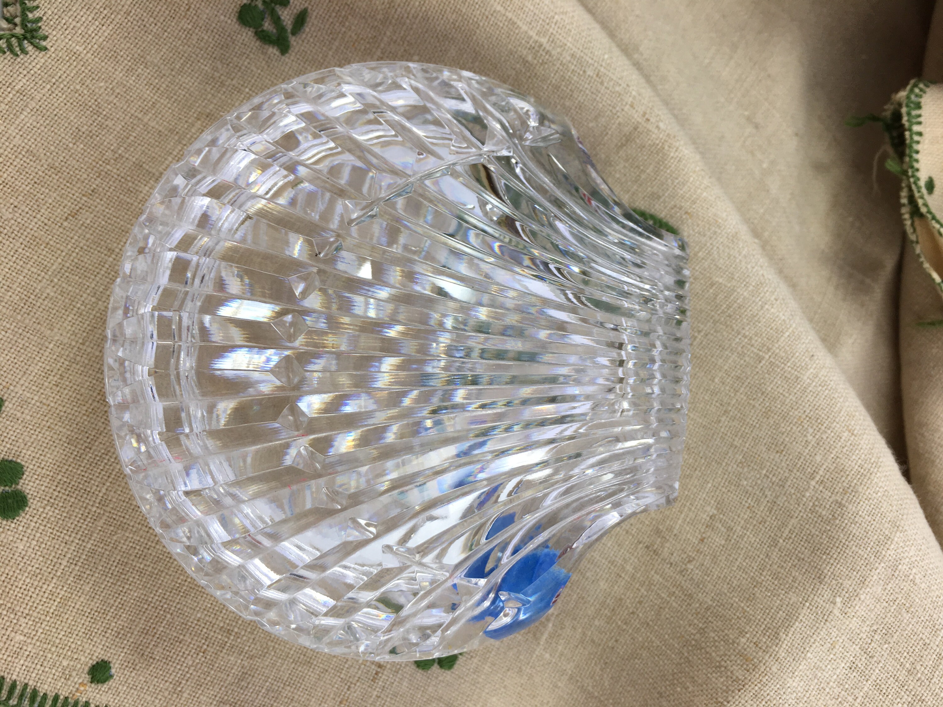 Waterford Crystal Seashell Scallop Shell Box | 1 Chip