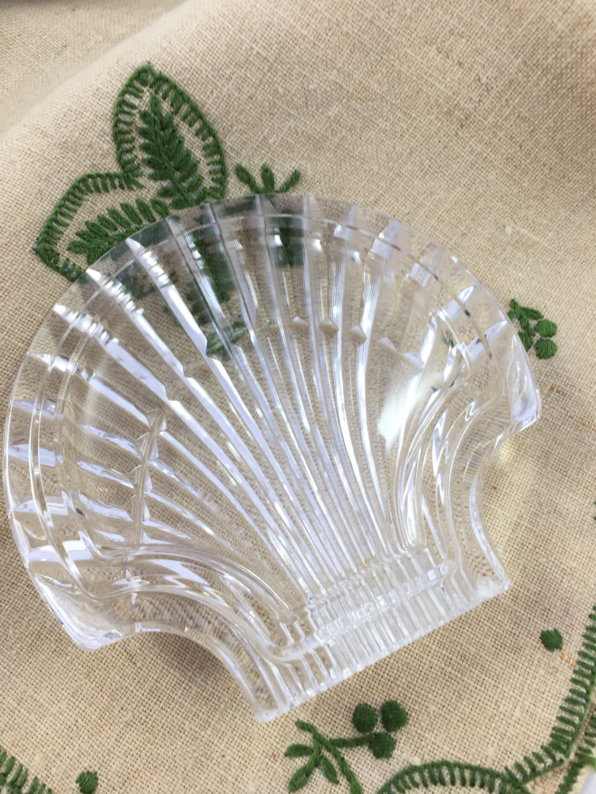 Waterford Crystal Seashell Scallop Shell Box | 1 Chip