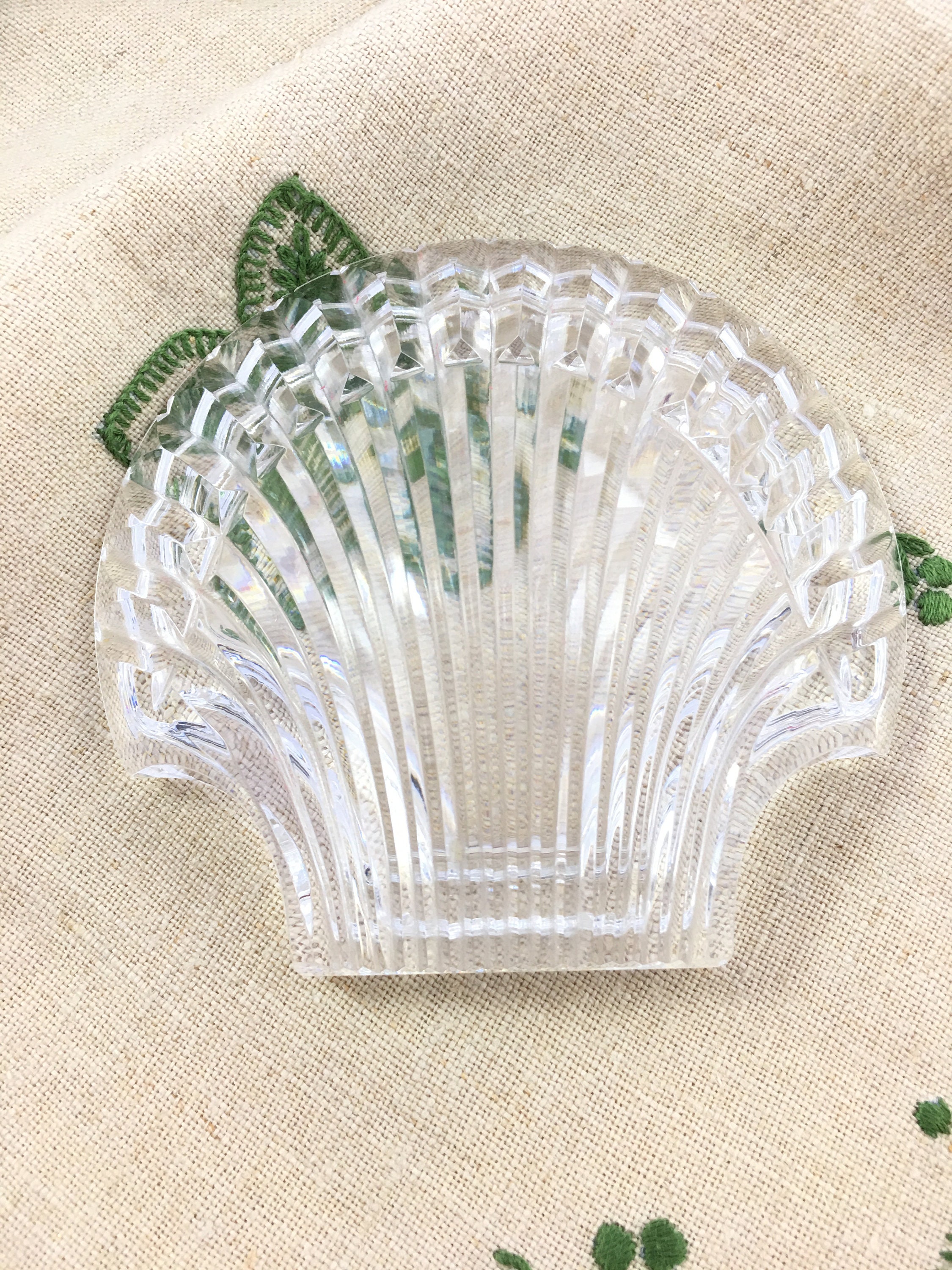 Waterford Crystal Seashell Scallop Shell Box | 1 Chip