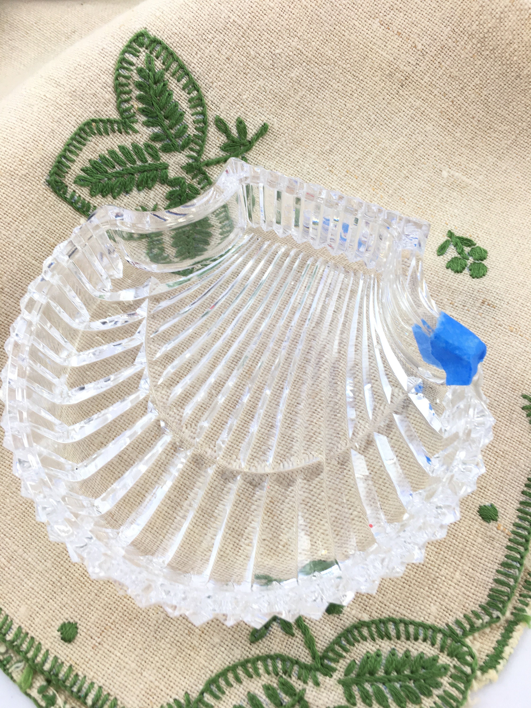 Waterford Crystal Seashell Scallop Shell Box | 1 Chip