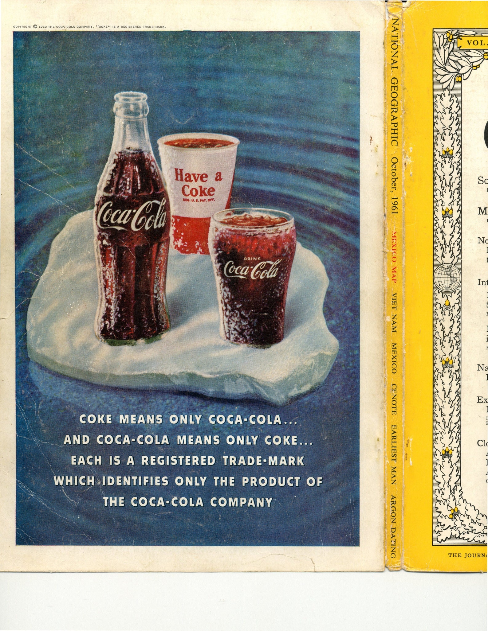 1961 Oct Authentic Coca-cola Magazine Advertisement Vintage National ...