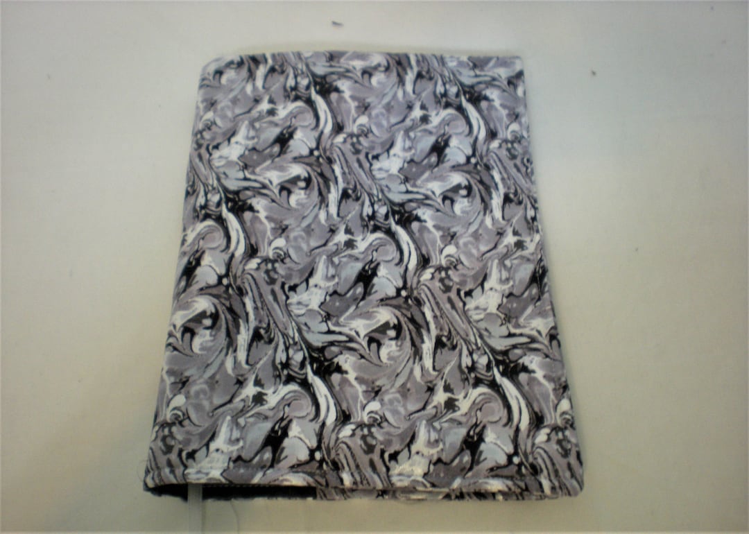 Paperback Book Cover - Gray and Silver Swirl Print - Select a Size - Etsy