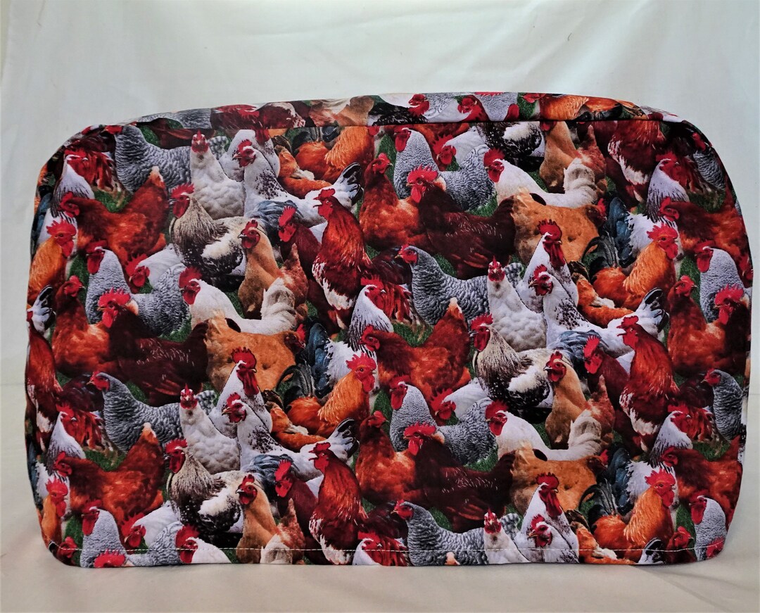 Toaster Oven Cover - Chickens and Roosters - Appliance Cover - Etsy
