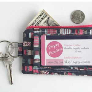 Keychain ID Wallet, Teacher ID Holder, Wallet Small Womens, Back to ...
