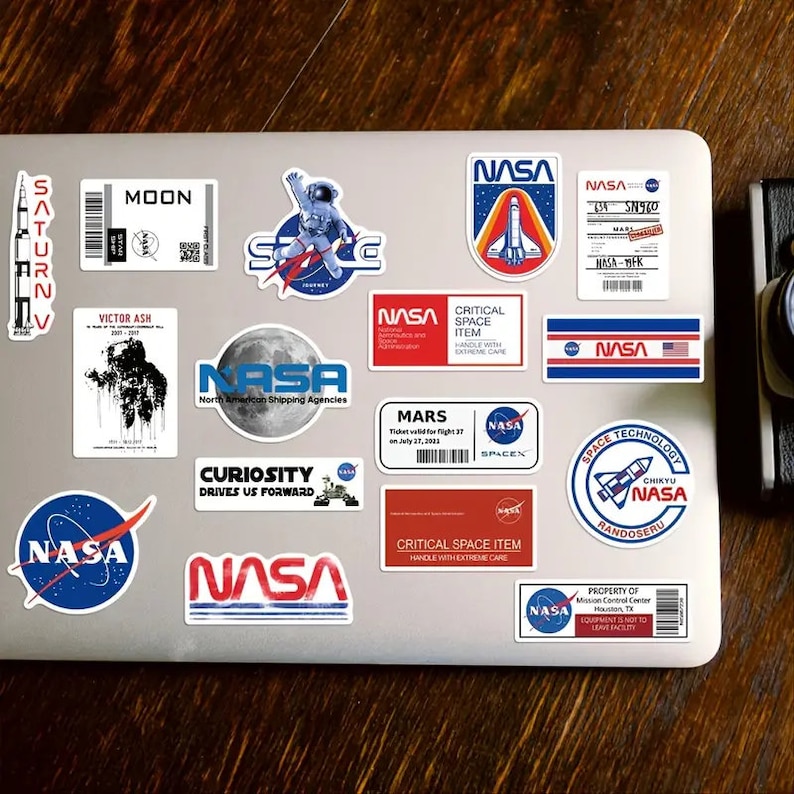 50 NASA Astronaut-inspired Vinyl Stickers Explore the Universe With Our ...