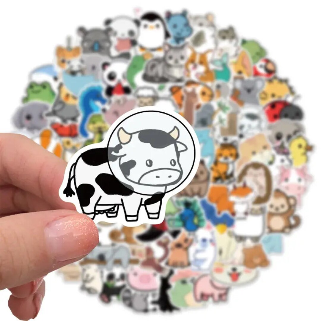 100 Delightful Animal Vinyl Stickers - Create Your Own Menagerie With ...