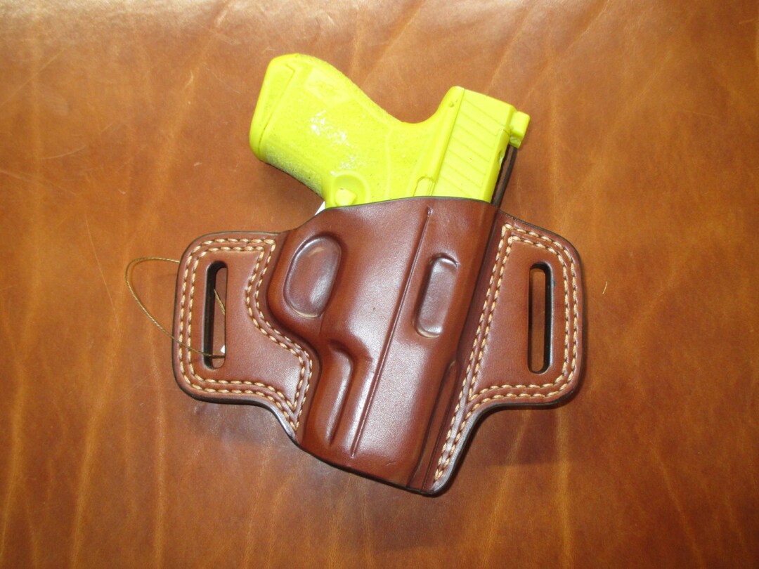 Kimber R7 Mako OWB Pancake Holster Brown Leather Right Hand Double ...