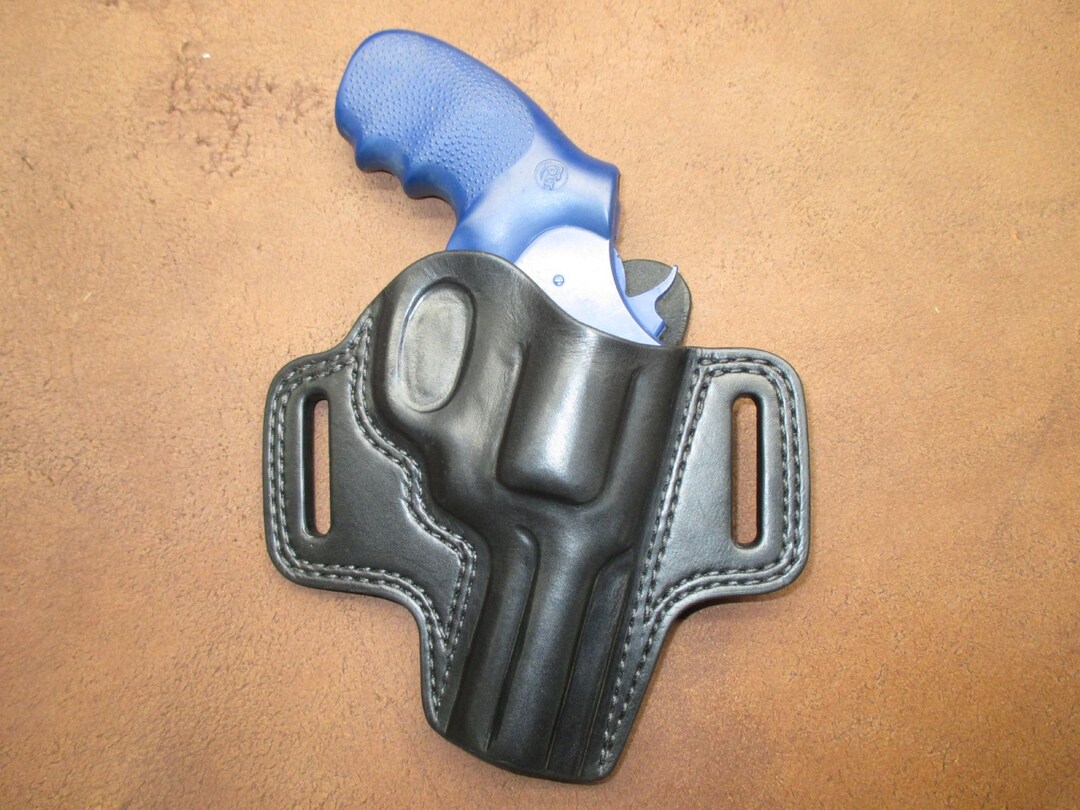 Colt New Cobra 3 OWB Pancake Holster Black Leather Right Hand Double ...