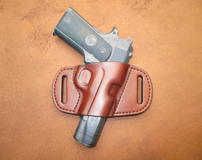 1911 All OWB Bikini Range Holster Brown Leather Right Hand US Made ...