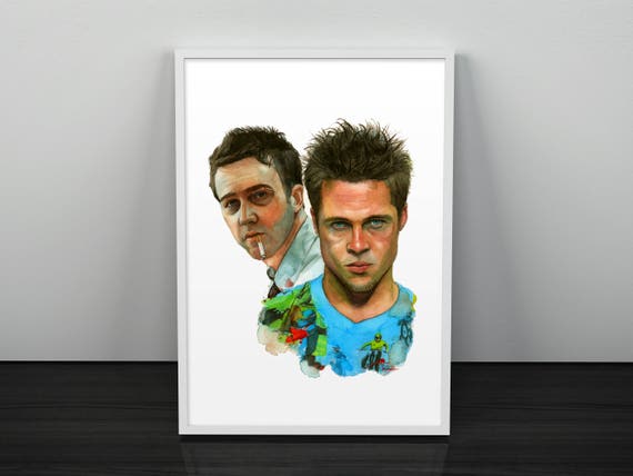 Fight Club Print Illustration Signed Fight Club Art Print - Etsy