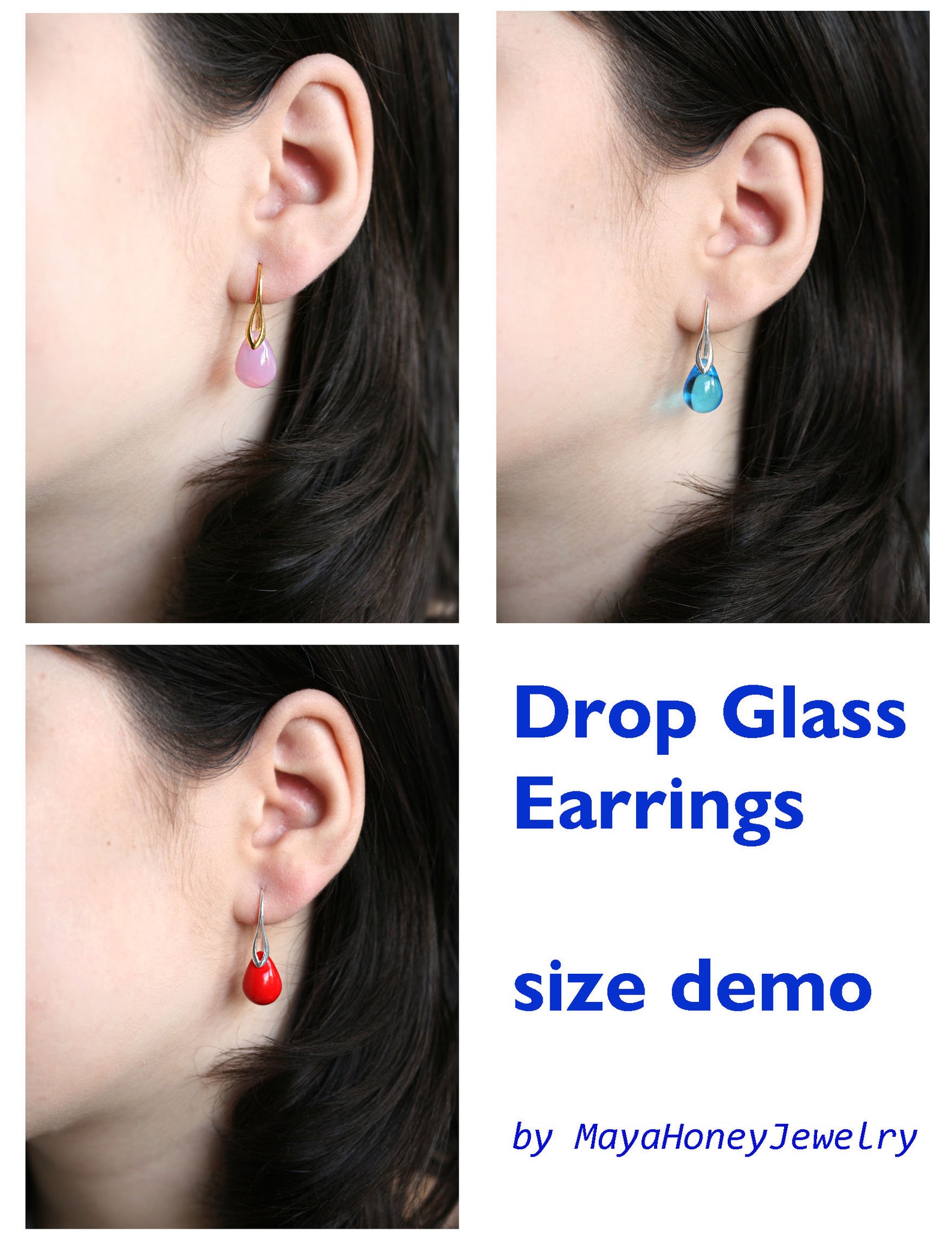 Dark Green Drop Earrings Olive Green Earrings Gold Czech - Etsy