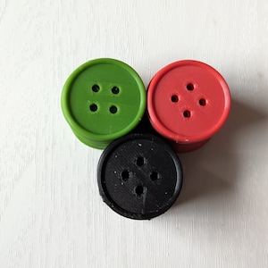 10 Custom Sized 3d Printed Buttons - Etsy