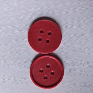 10 Custom Sized 3d Printed Buttons - Etsy