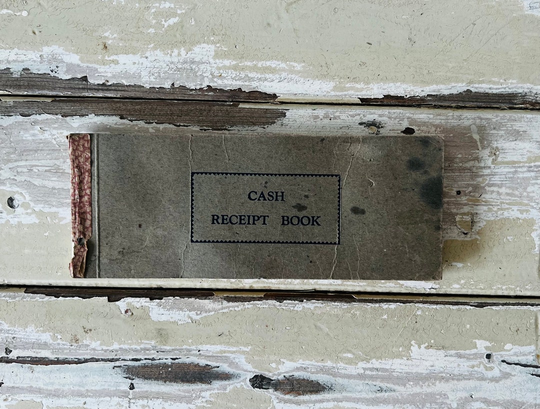 Antique Cash Receipt Book Unused - Etsy