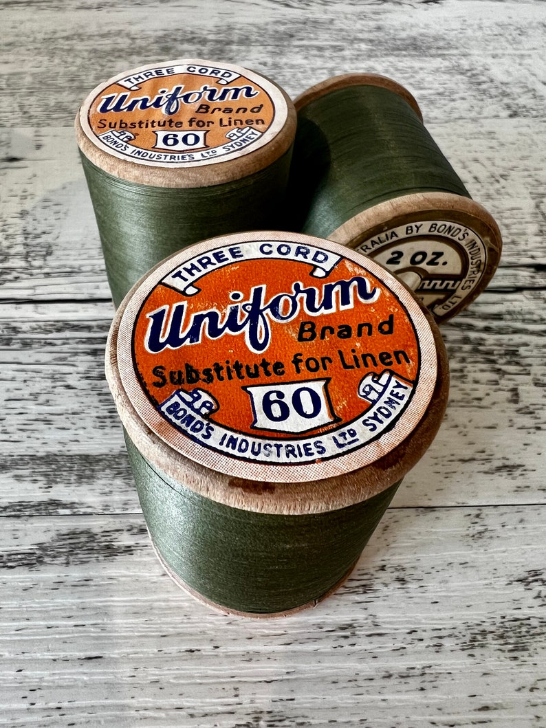 Antique Box of Thread Uniform Brand - Etsy