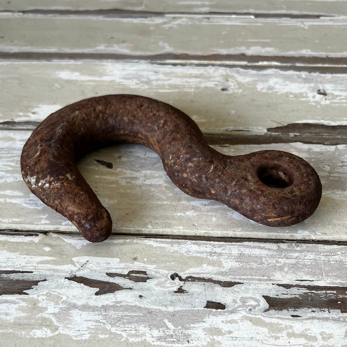 Large Vintage Industrial Hook - Etsy