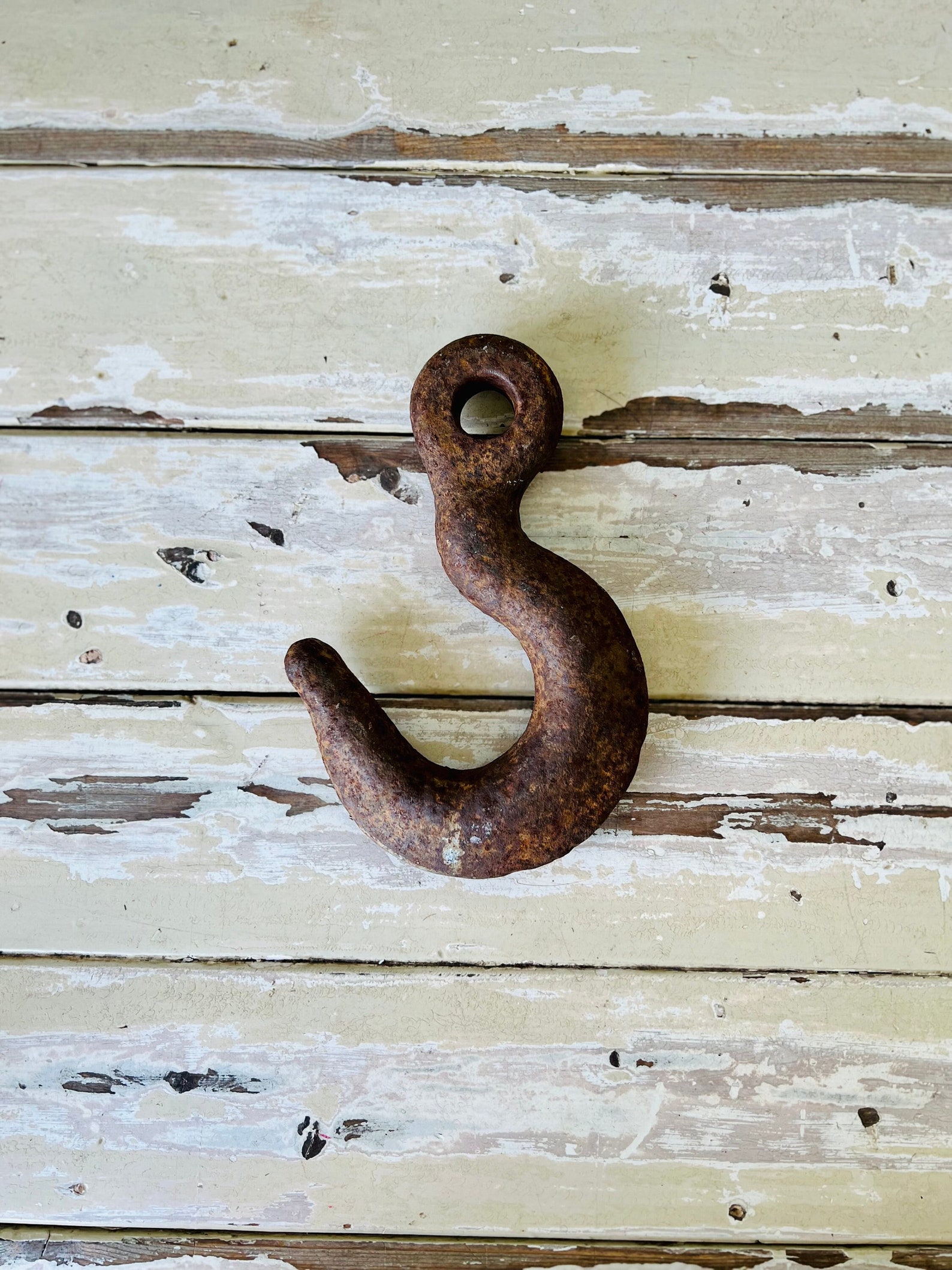 Large Vintage Industrial Hook - Etsy