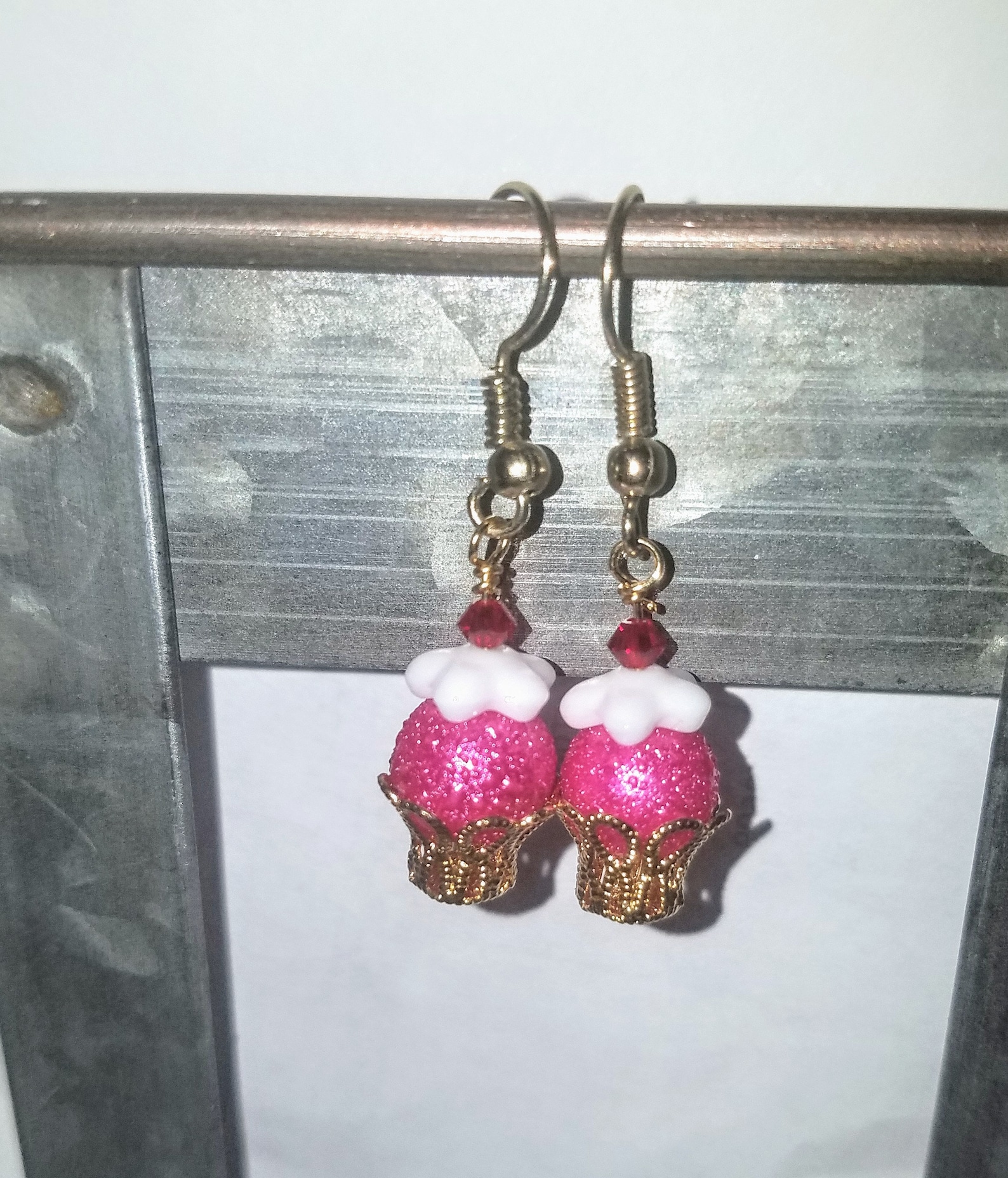 Cupcake Dangle Earringssweet Treat Earrings Cupcake - Etsy