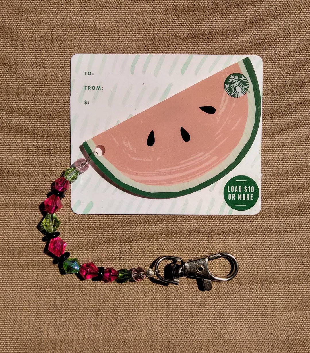 Starbucks Coffee Loyalty Fob; Coffee Card; Crystal Key Chain; Coffee ...
