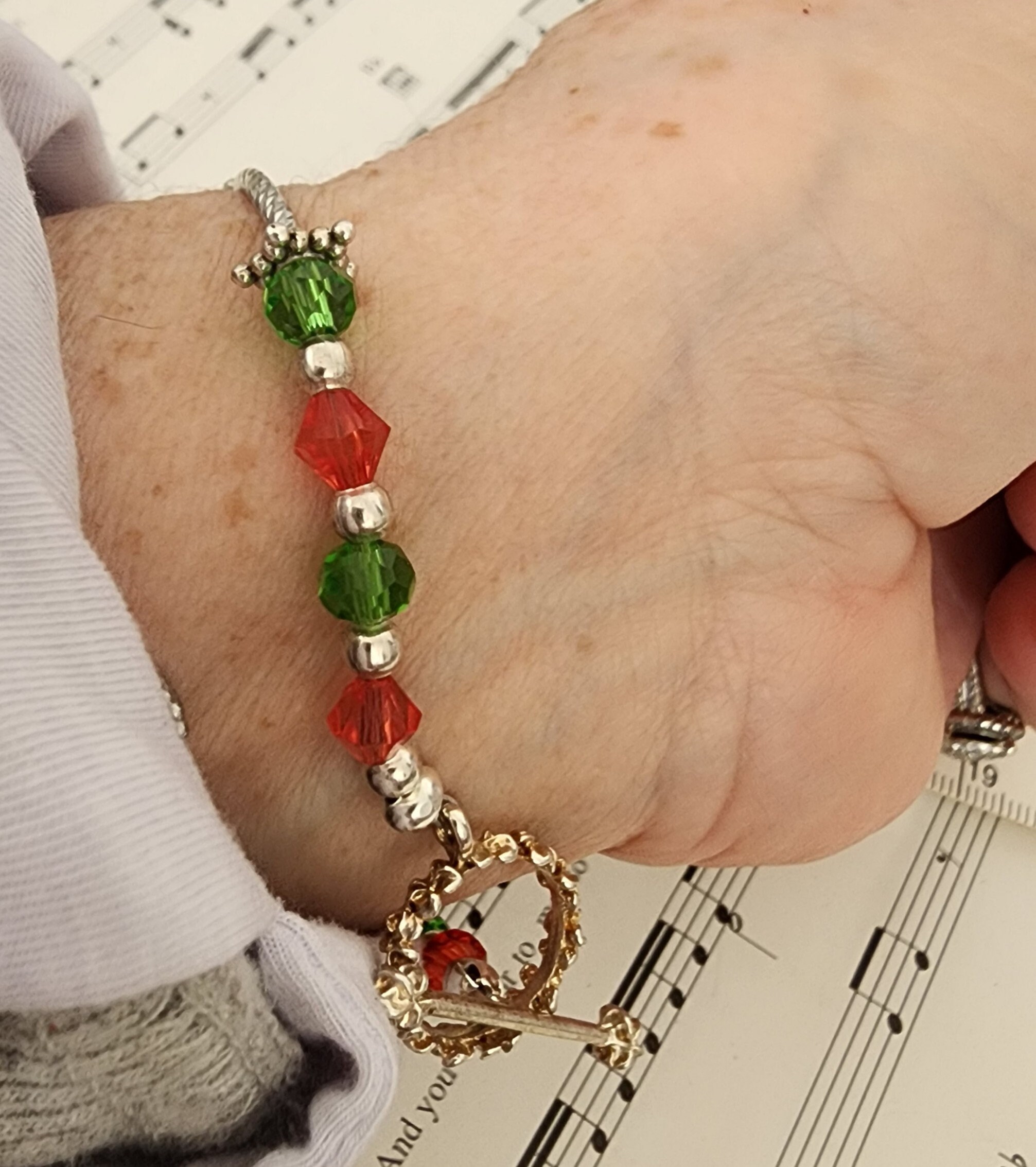 Christmas Bangle Bracelet Christmas Tree Bracelet Christmas Bracelet ...