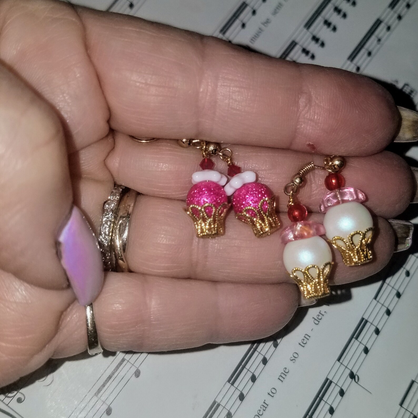 Cupcake Dangle Earringssweet Treat Earrings Cupcake - Etsy