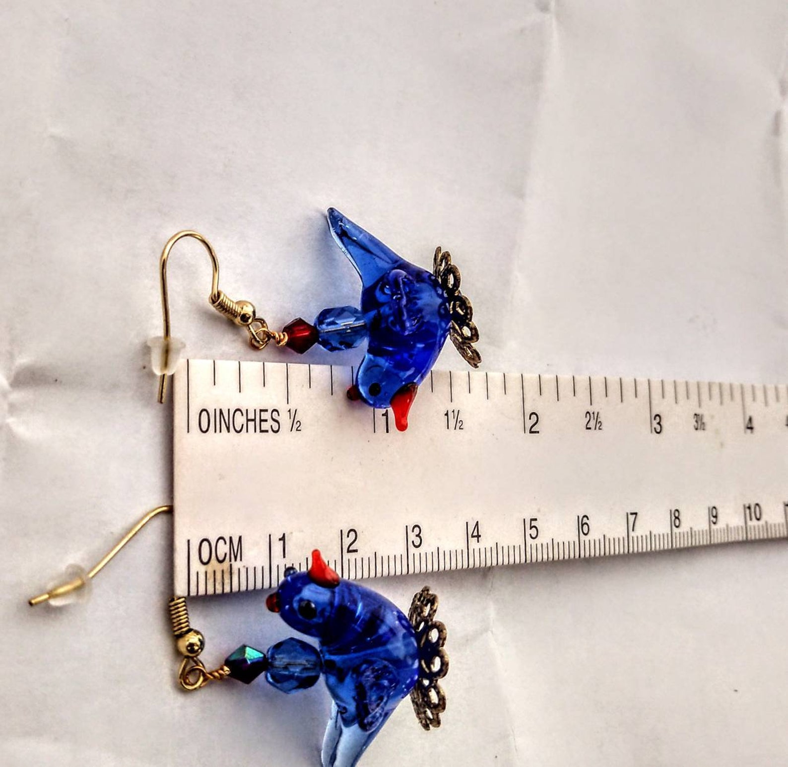 Blue Jay Earrings; Blue Bird Earrings; Spring Earrings; Bird Theme ...
