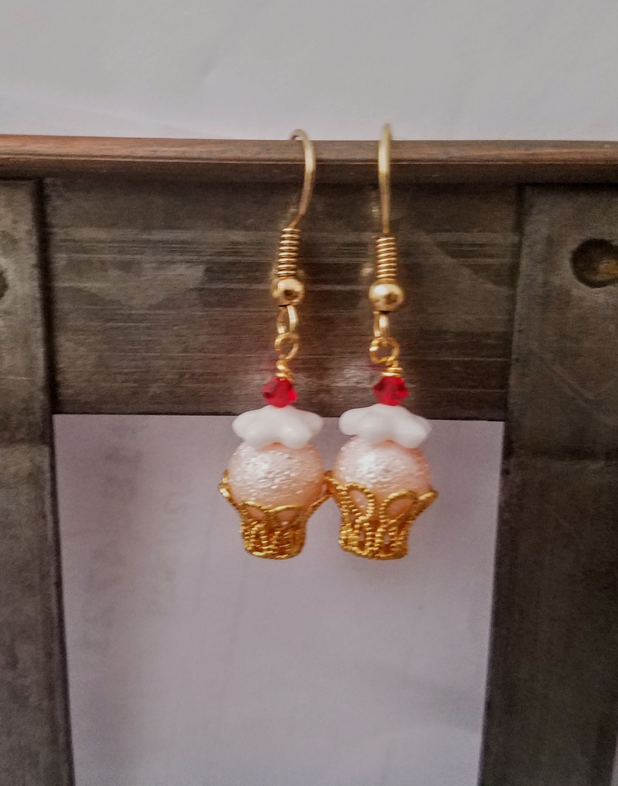 Cupcake Dangle Earringssweet Treat Earrings Cupcake - Etsy