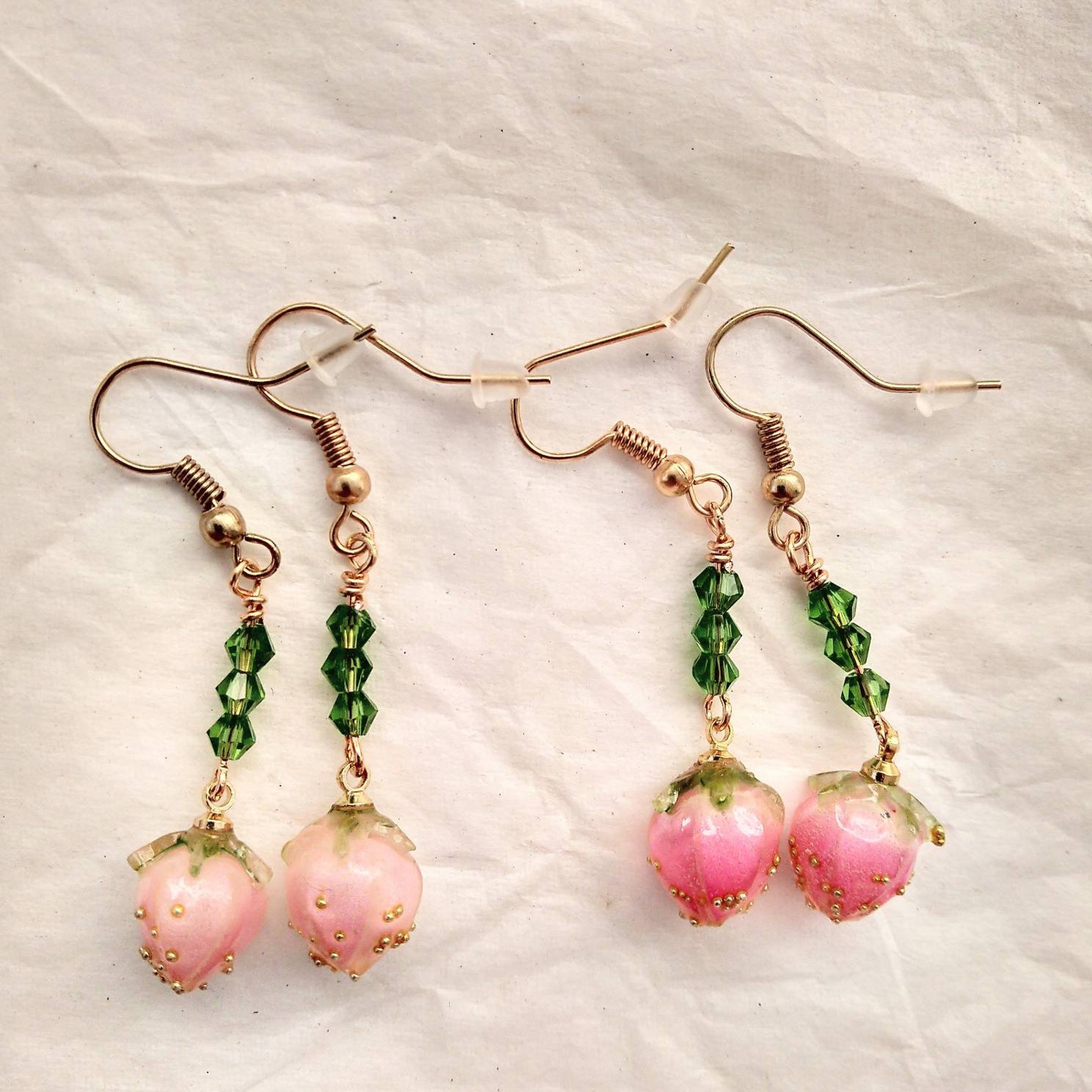 Rosebud Earrings; Rose Earrings; Flower Earrings; Love Earrings ...