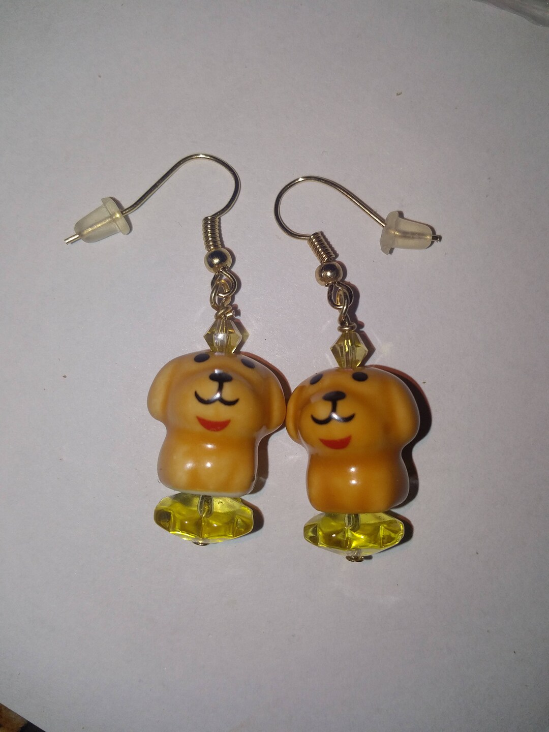 Pendientes de porcelana de perro rubio aretes de labrador aretes con ...