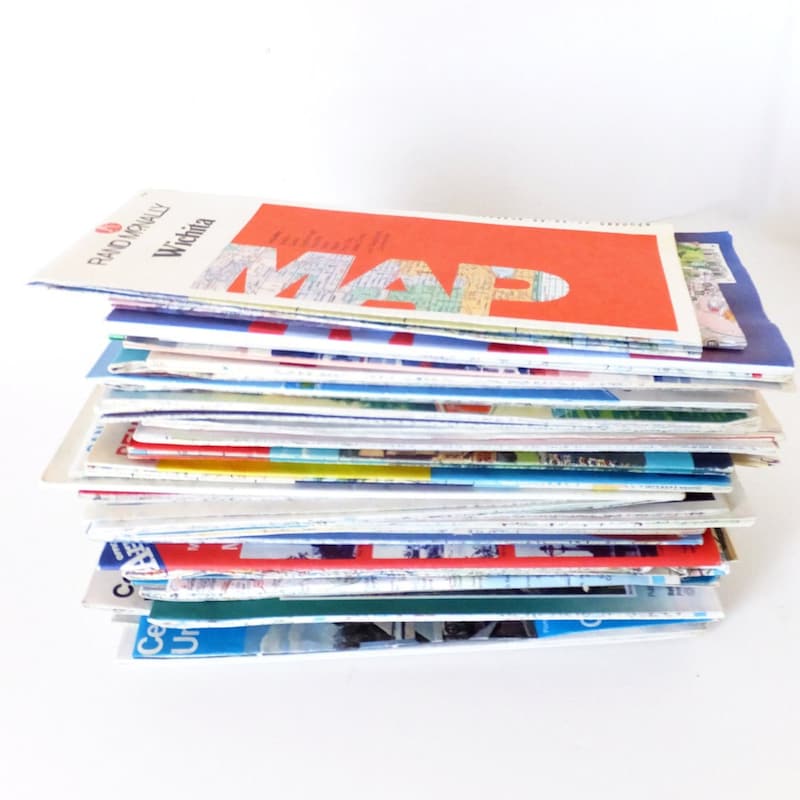Vintage Road Maps - Etsy