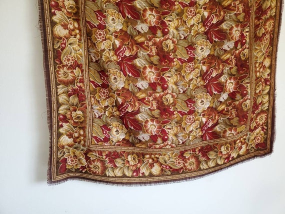 Vintage Club 7 Echo Fall Foliage Scarf - Autumn Flowe… - Gem