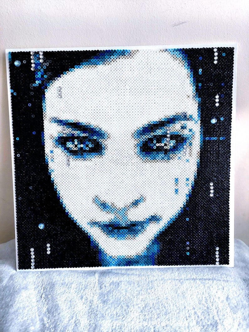 Evanescence Fallen Amy Lee Inspired Pixel Art Physical Artwork ...
