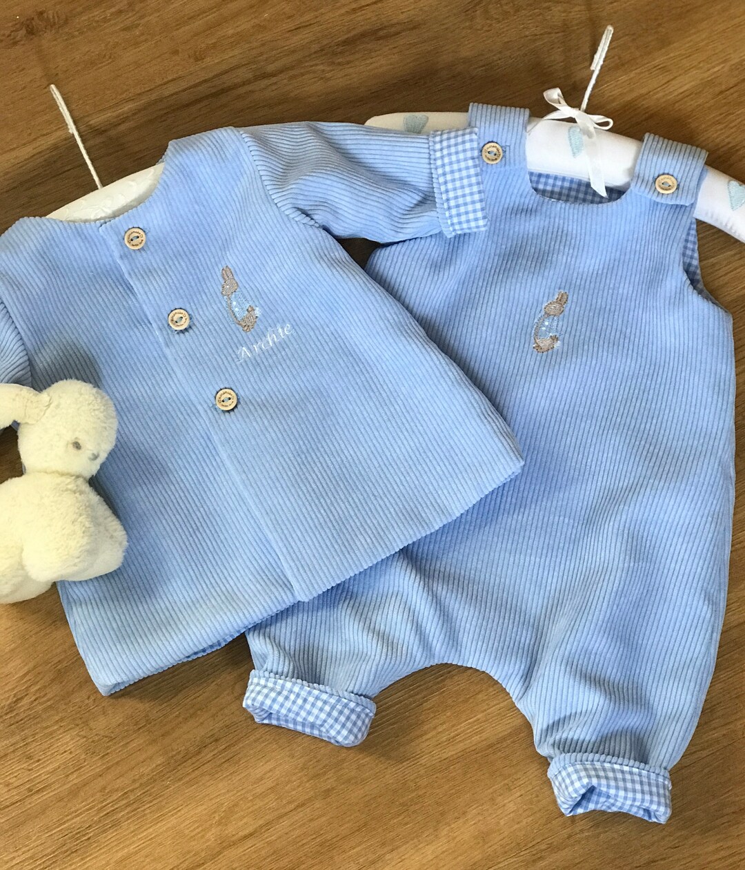 Peter Rabbit Outfit, Personalised Baby Clothes, Christening Gown UK ...