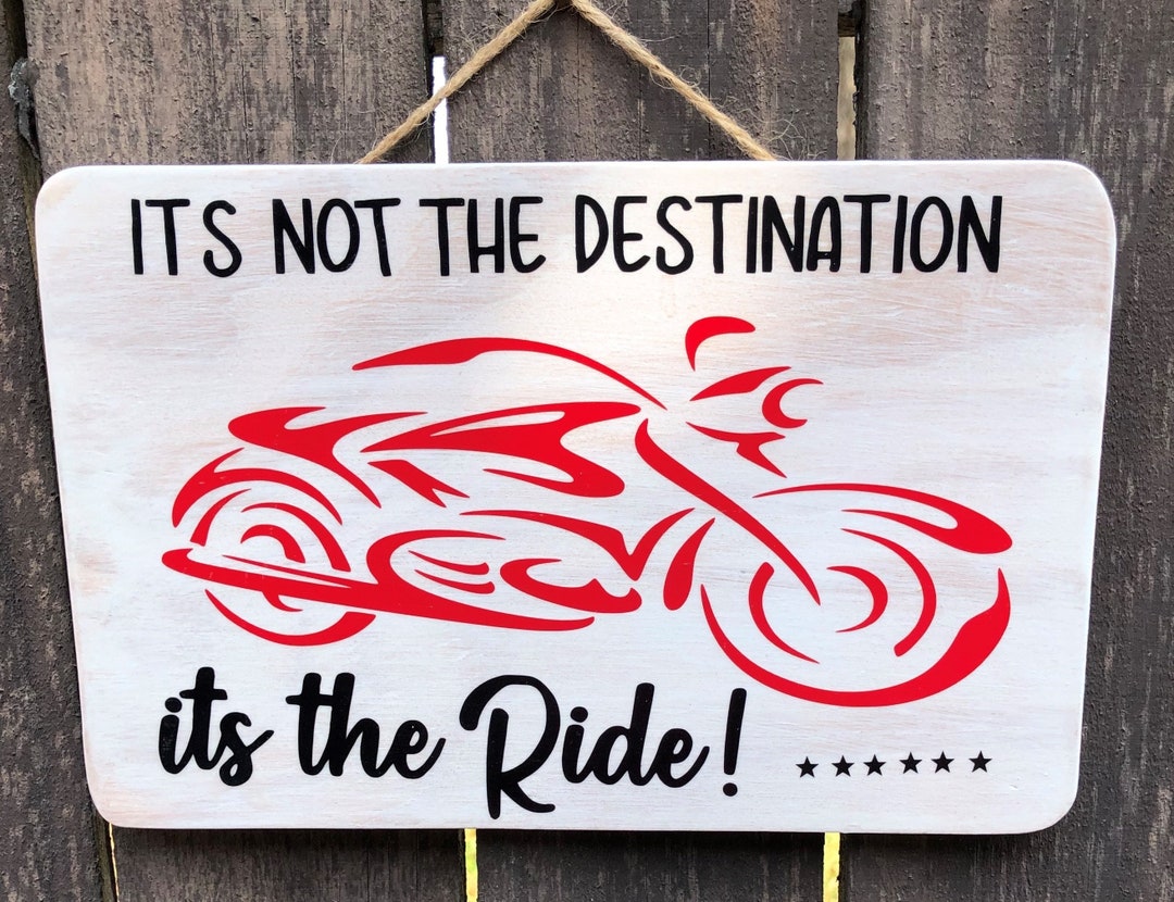 Motorcycle Sign, Enjoy the Ride, Motorcycle Wooden Sign - Etsy