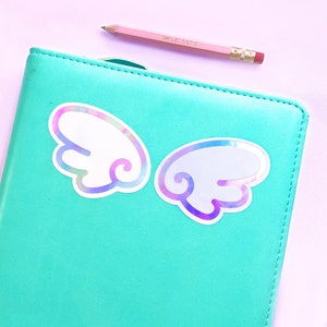Magical Girl Holographic Vinyl Wing Stickers - Angel Kawaii - Set of 2 ...