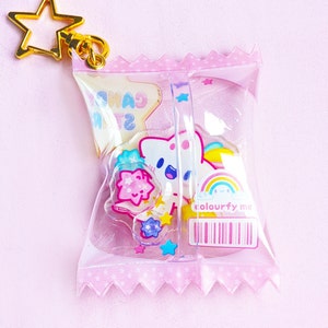 Space Babies Candy Bag Shaker Charm / Keychain Choice of Sun, Star or ...
