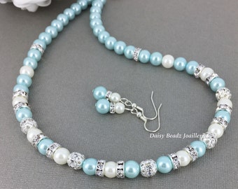 Light blue jewelry | Etsy