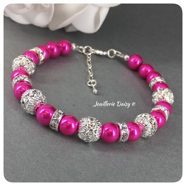 Fuchsia Necklace - Etsy
