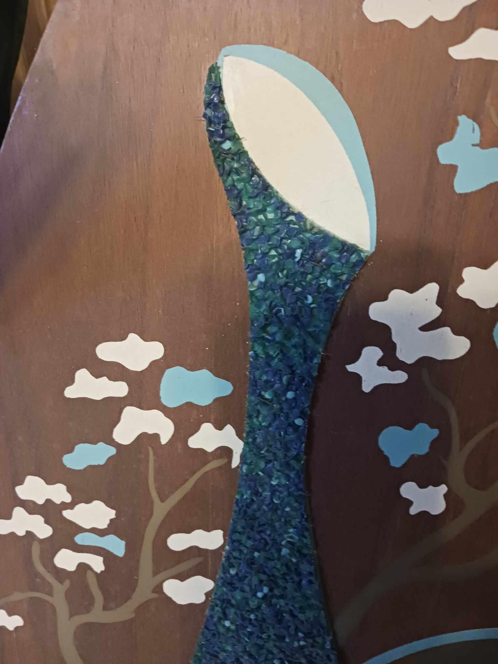 MCM Wall Hangings, Walnut,illinois Moulding Co., Gravel popcorn Plastic ...