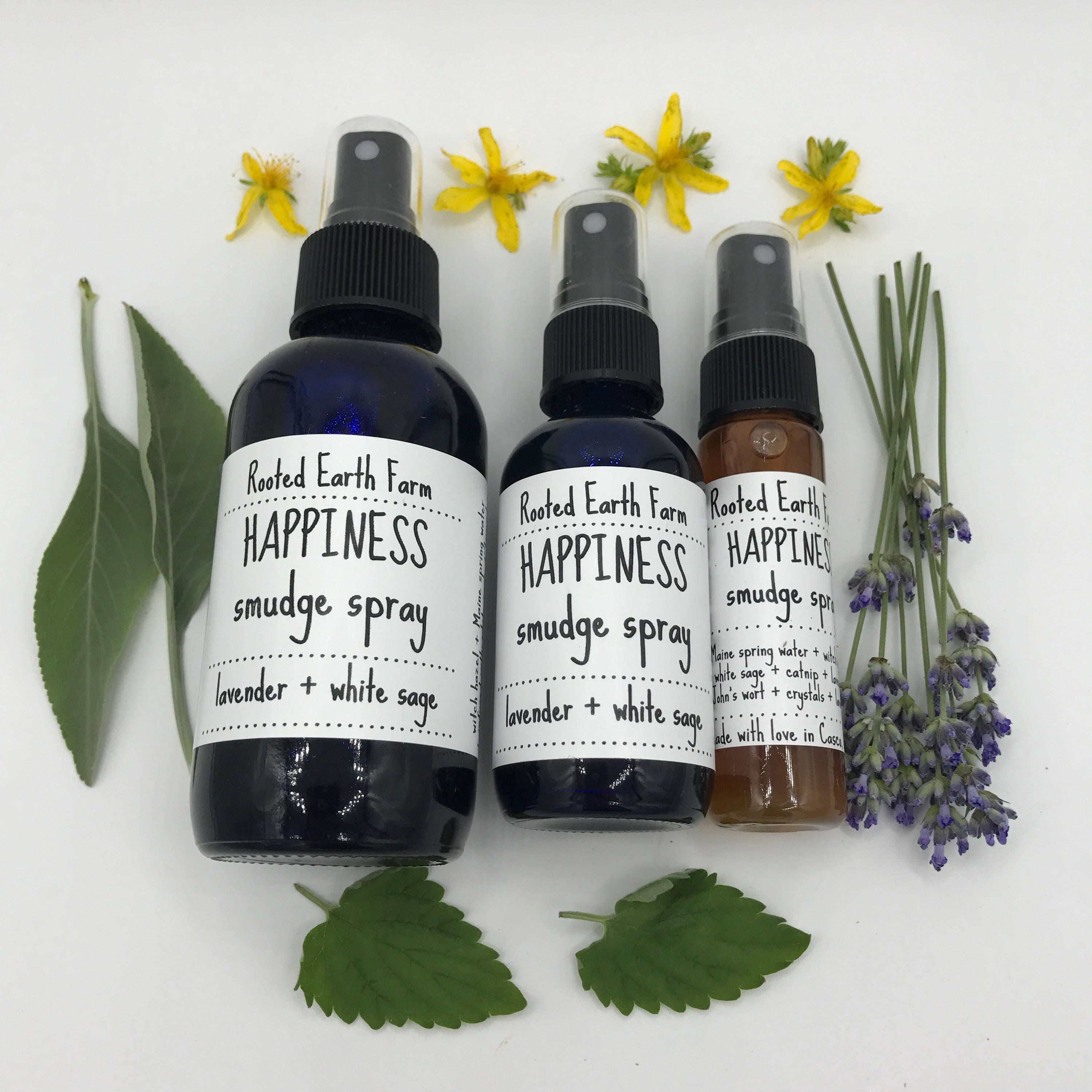 Crystal Infused Smudge Spray Happiness Spray Lavender Spray - Etsy