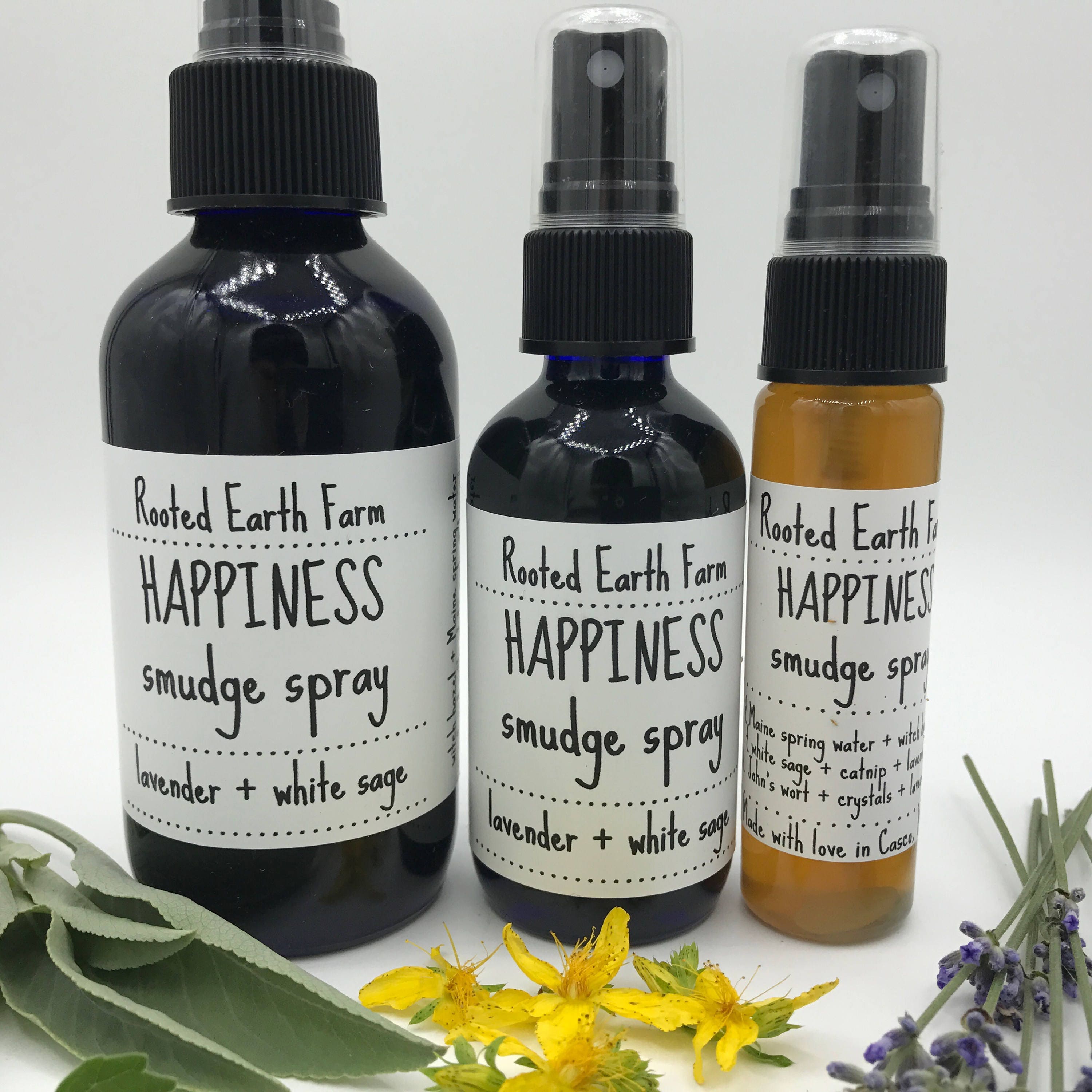 Crystal Infused Smudge Spray Happiness Spray Lavender Spray - Etsy